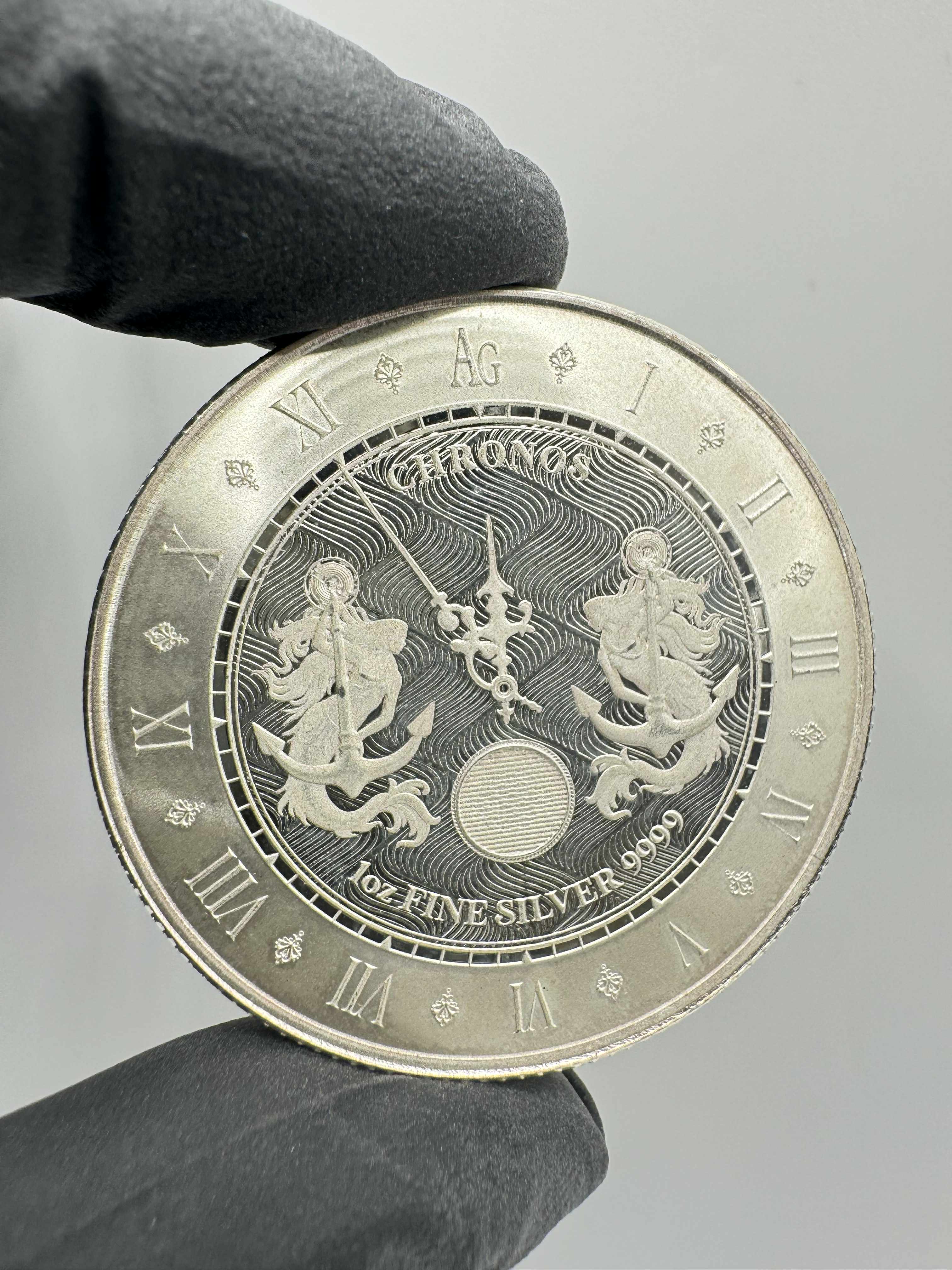 Pre-owned Silver 1oz Chronos Leader Of Titans 2021 Coin - Own4Less